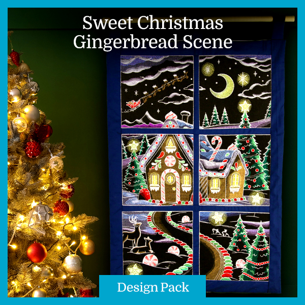 A Sweet Christmas Gingerbread Scene Design Pack