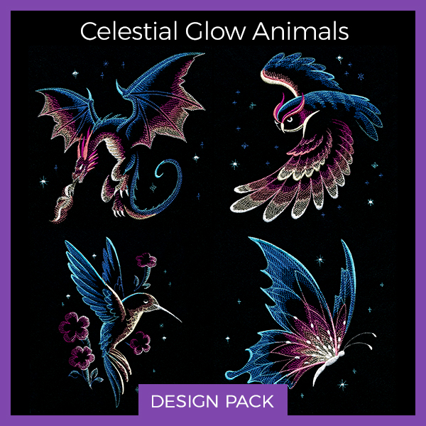 A Celestial Glow Animals Design Pack