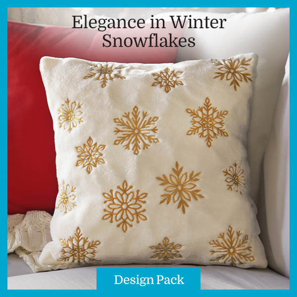 A Elegance in Winter Snowflakes Design Pack - Md