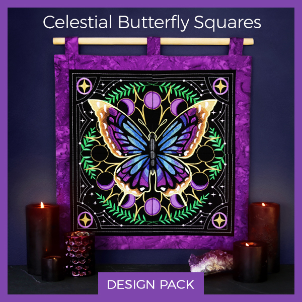 A Celestial Butterfly Squares Design Pack - XL