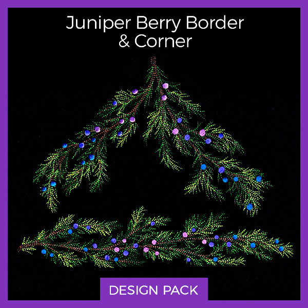 A Juniper Berry Border & Corner Design Pack
