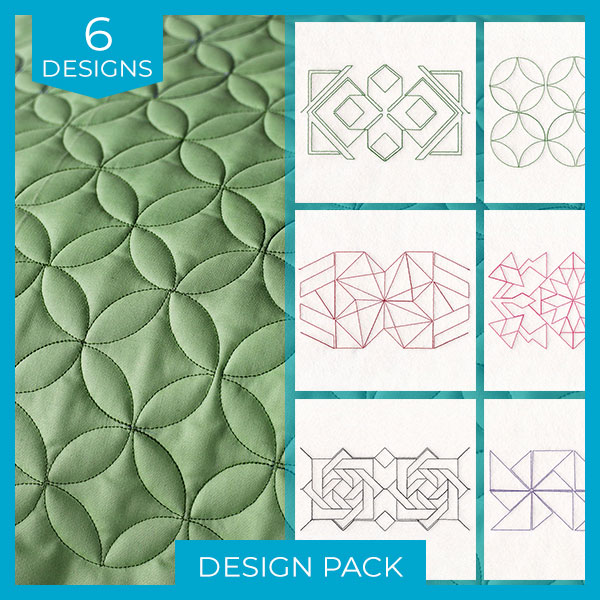 Geometric Patterns (Edge-to-Edge Quilting) Design Pack