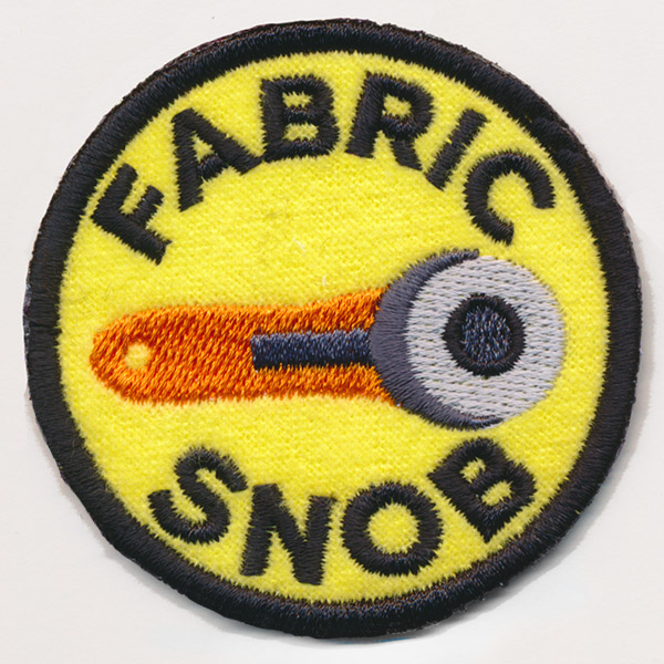 Crafty Merit Badges - Fabric Snob (Patch)