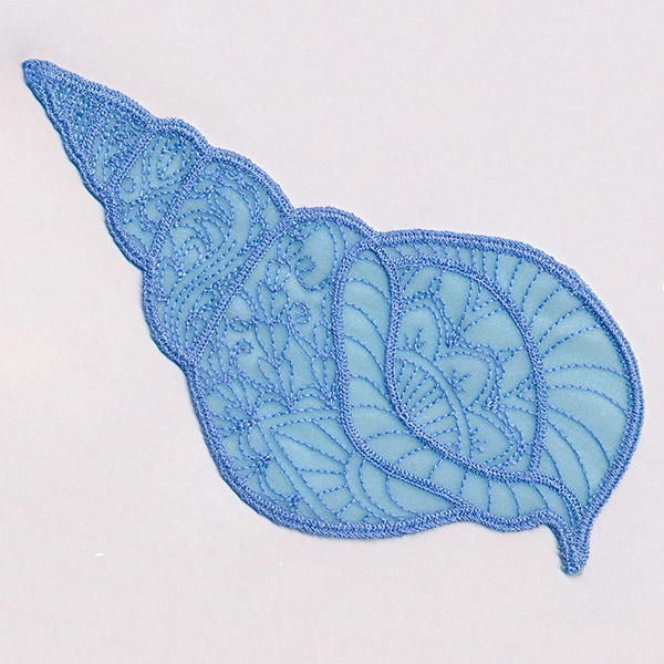 Sea Glass - Conch Shell (Freestanding Organza)