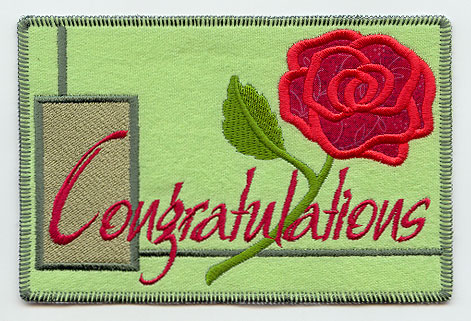 Congratulations (Postcard) (In-the-Hoop)