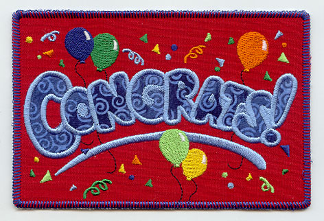 Congrats (Postcard) (In-the-Hoop)