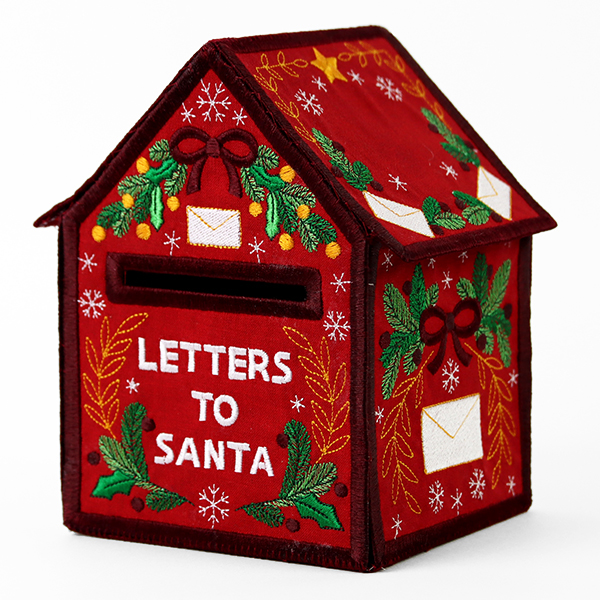 3D Christmas Mailbox (In-the-Hoop)