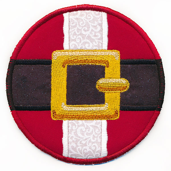Jolly Ol' Santa Belt Buckle Trivet (In-the-Hoop)