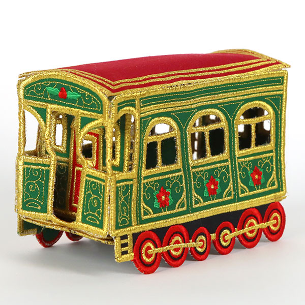 3D Christmas Train Car (In-the-Hoop)