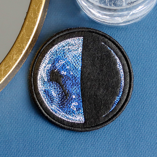 Moon Phases Coasters - Half (In-The-Hoop)