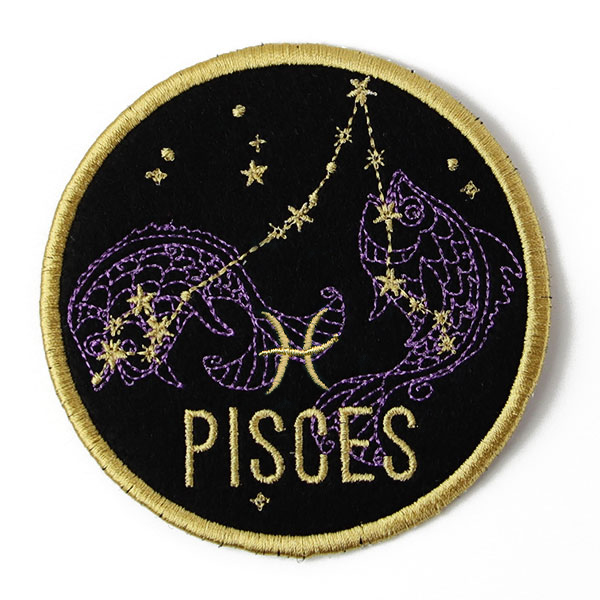 Zodiac Constellations Coaster - Pisces (In-the-Hoop)