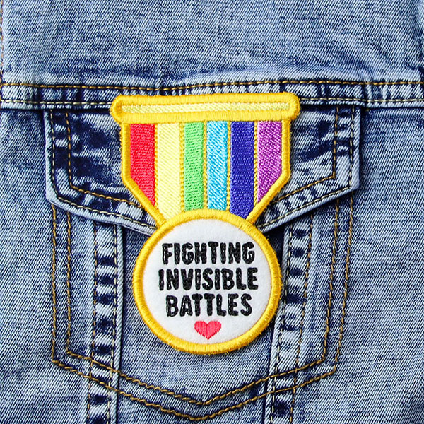 Fighting Invisible Battles Badge (In-the-Hoop)
