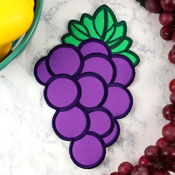 Fruit Trivet - Grape (In-the-Hoop)