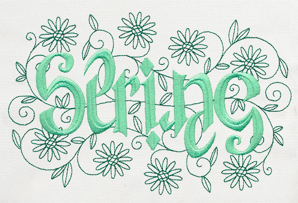 Spring Ambigram