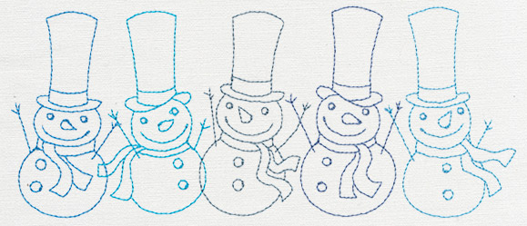 Jolly Snowman Border