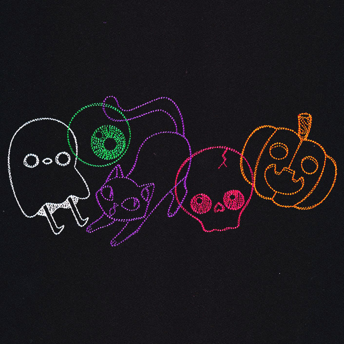 Creepy Characters Border