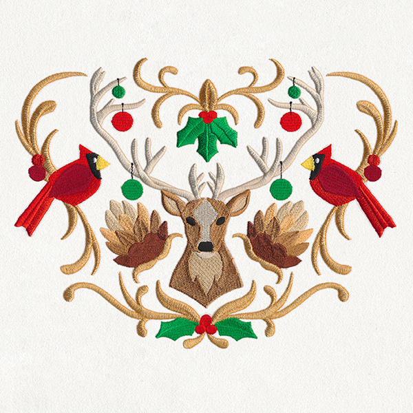 Folksy Christmas Crest