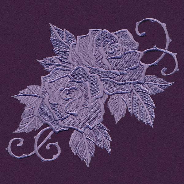 Baroque Roses - Angled Flourish