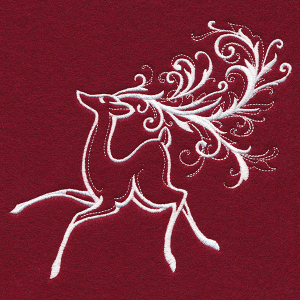 Fancy Filigree Reindeer