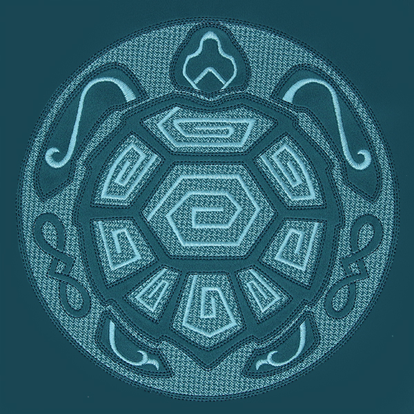 Sea Turtle Mandala (Embossed)