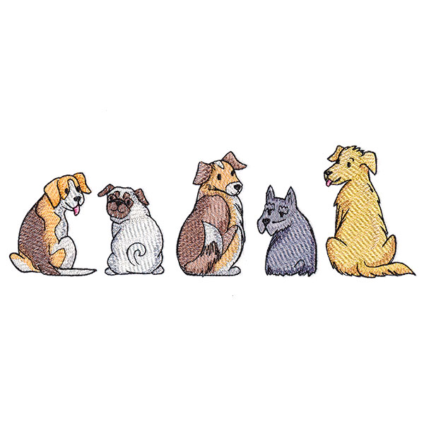 Rearview Puppy Border