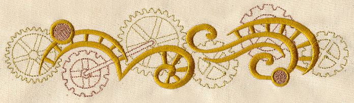 Clockwork Magic - Cogs Border
