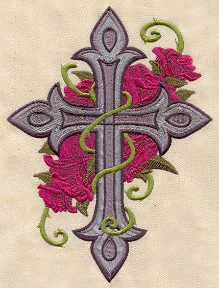 Cross and Roses