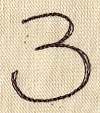 Handwriting Number 3