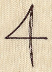 Handwriting Number 4