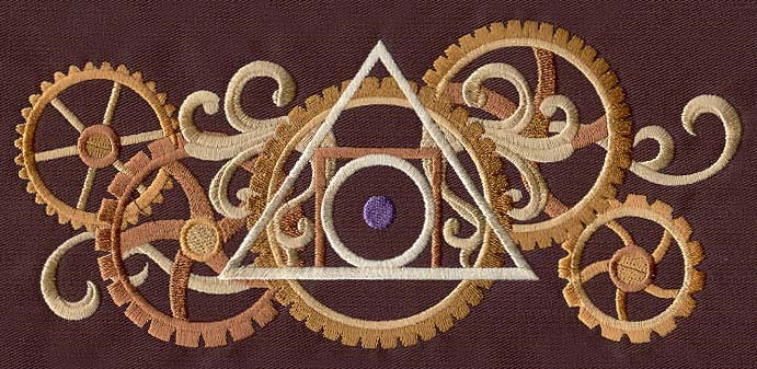 Steampunk Alchemy Border