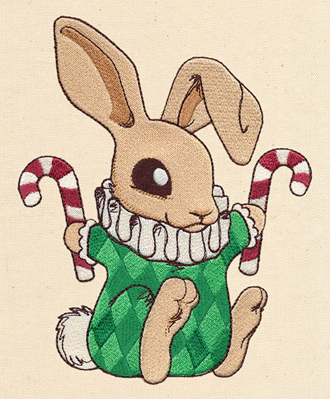 Vintage Baby Christmas Bunny