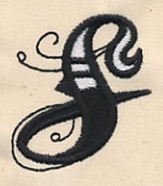 Inked Letter S
