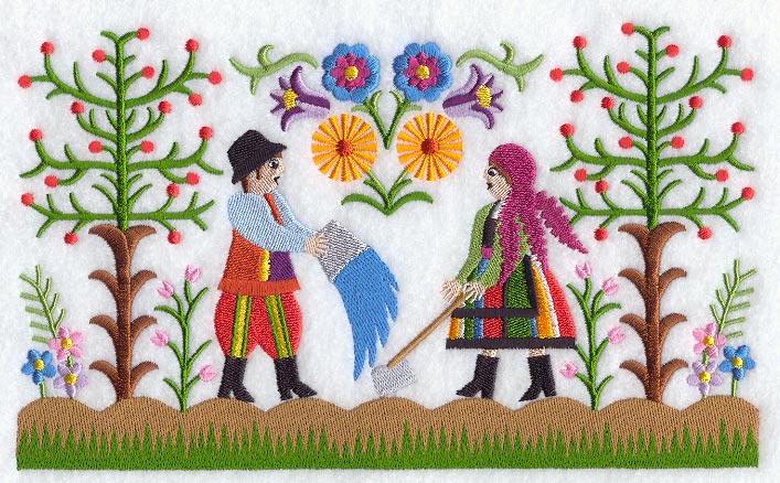 Spring Pastoral Scene