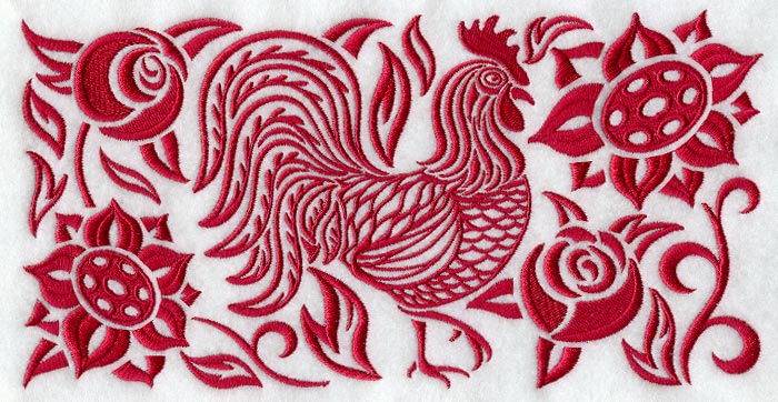 Simply Rooster Border