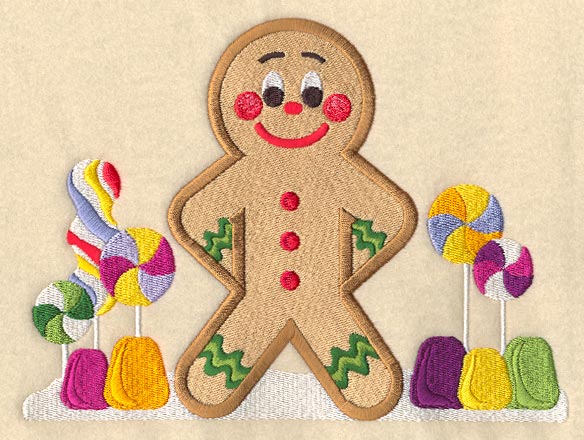 Gingerbread Scene Front