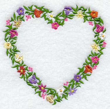 Floral Heart Frame