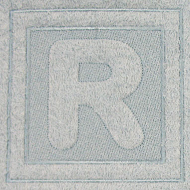 Block Letter R - 5 Inch (Embossed)