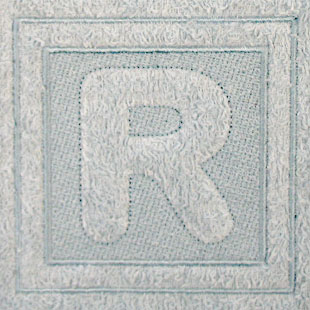 Block Letter R - 4 Inch (Embossed)