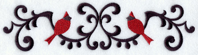 Wrought Iron Cardinal Border