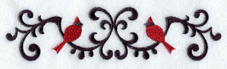 Wrought Iron Cardinal Border