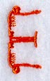 Skeleton Letter E - 1 Inch