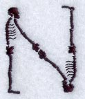 Skeleton Letter N - 1 3/4 Inch