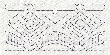 Mola Geometric Quilting Border (Single Run)