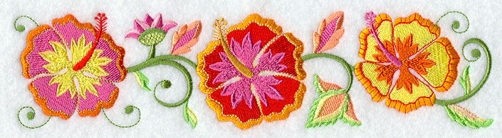 Jacobean Hibiscus Border