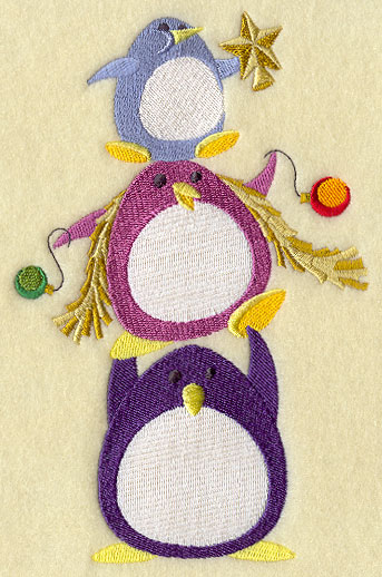 Holiday Penguin Stack