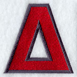 Collegiate Letter Delta (2 Inch)