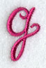 Fancy Flourish Lower Case g - 1 1/2 Inch