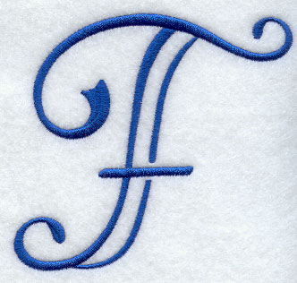 Formal Affair Capital Letter F - 4 Inch