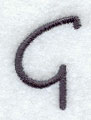 Sleek & Modern Capital Letter G - 1 Inch