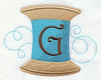 Spool of Thread Letter G - 4 Inch